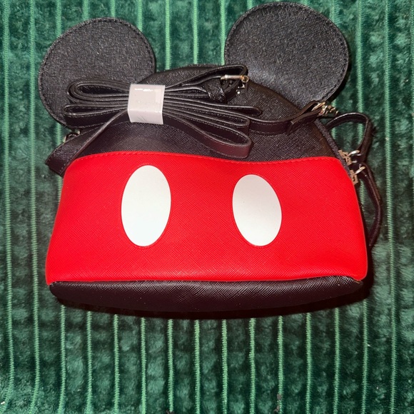 Disney | Bags | Disney Mickey Mouse Ears Red And Black Bag | Poshmark